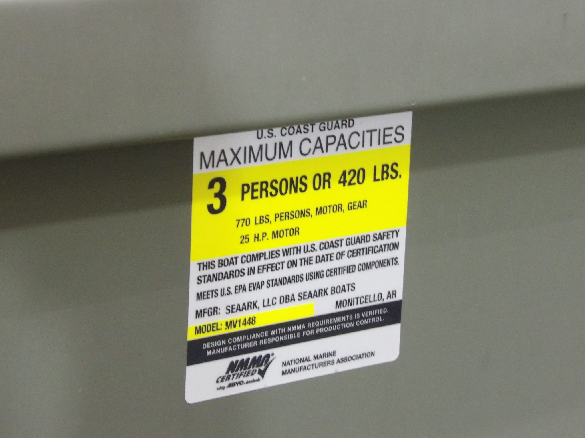 2023 14' SEAARK 1448 MV - Premier Boating Centers